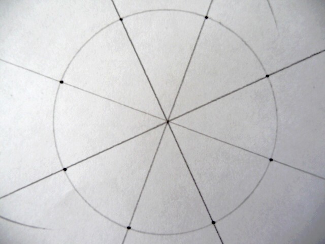 primaria al compás: Estrella de 8 puntas