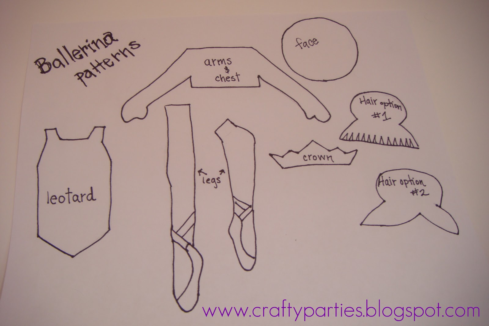 Crafts&Parties: Ballerina Craft