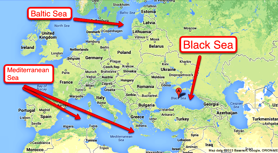 Where Is The Black Sea Located On A World Map - United States Map