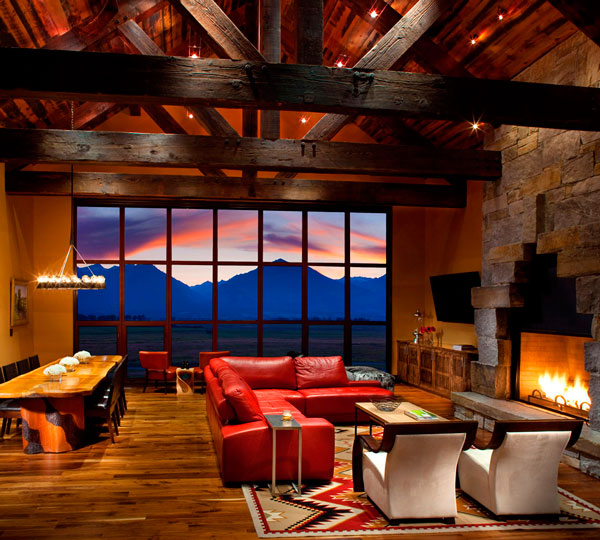 ESTILO RUSTICO: Casa Rustica en Montana