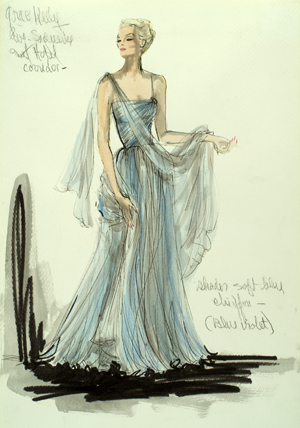 la vie exquise: Grace Kelly Blue Ombre Dress