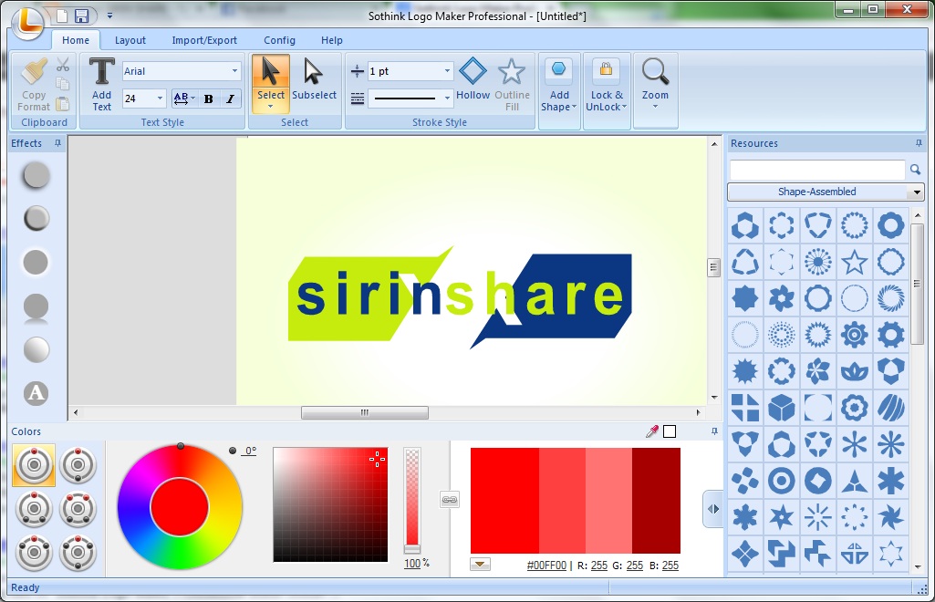 Sothink logo maker - vergolden