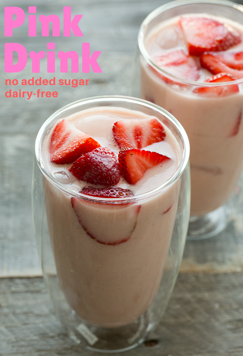 DIY Pink Drink. Naturally Sweet. - HealthyHappyLife.com