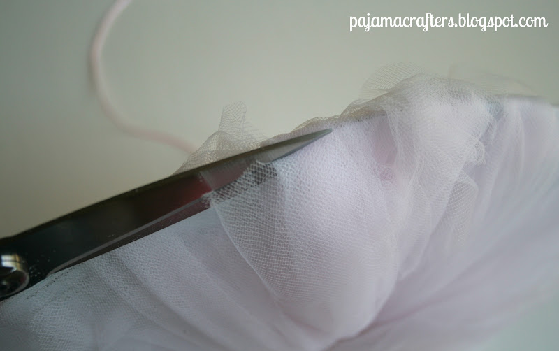 Pajama Crafters: Tulle Pom Pom Tutorial
