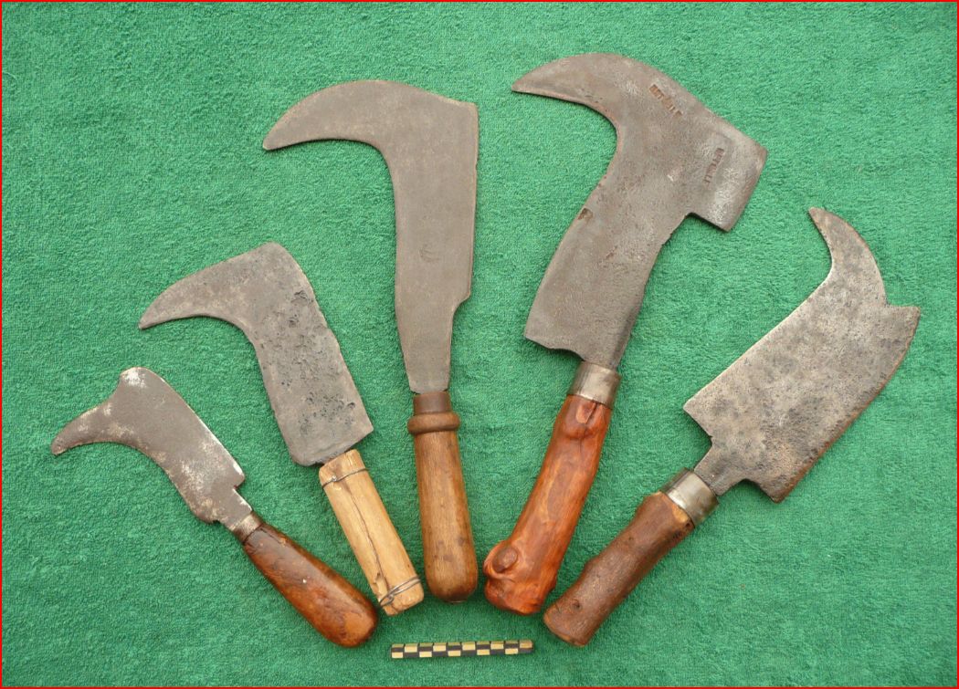 Vieux outils et art populaire: Serpe - Croissant - Émondoir - Peloir