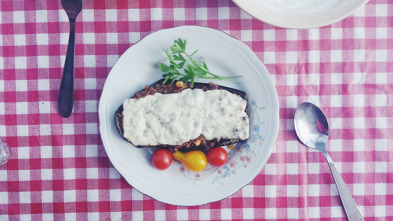 Grandad's Cookbook: Baked Aubergines with Minced Meat (Papucaki)