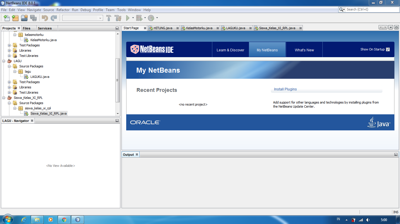 Cara Membuat Project Netbeans dengan Memakai Sifat Pewarisan