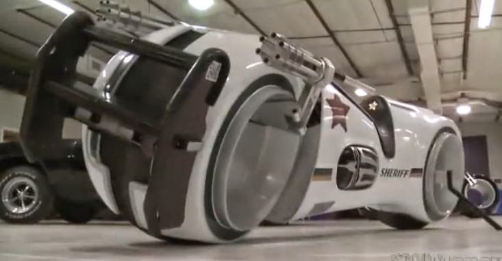 Take a ride on real TRON bike