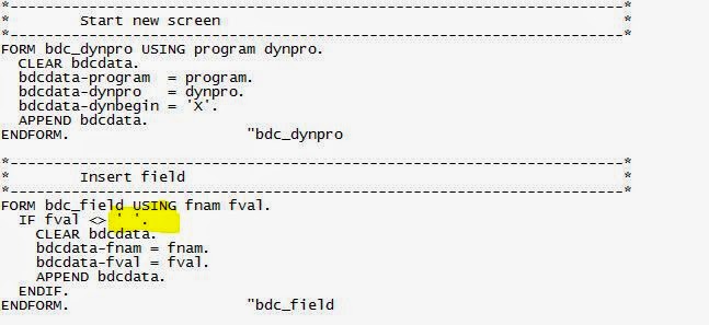 SAP ABAP: BDC using CALL TRANSACTION METHOD in SAP ABAP