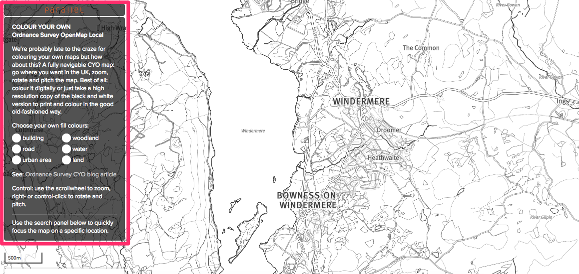 Parallel Maps to explore the UK landscape
