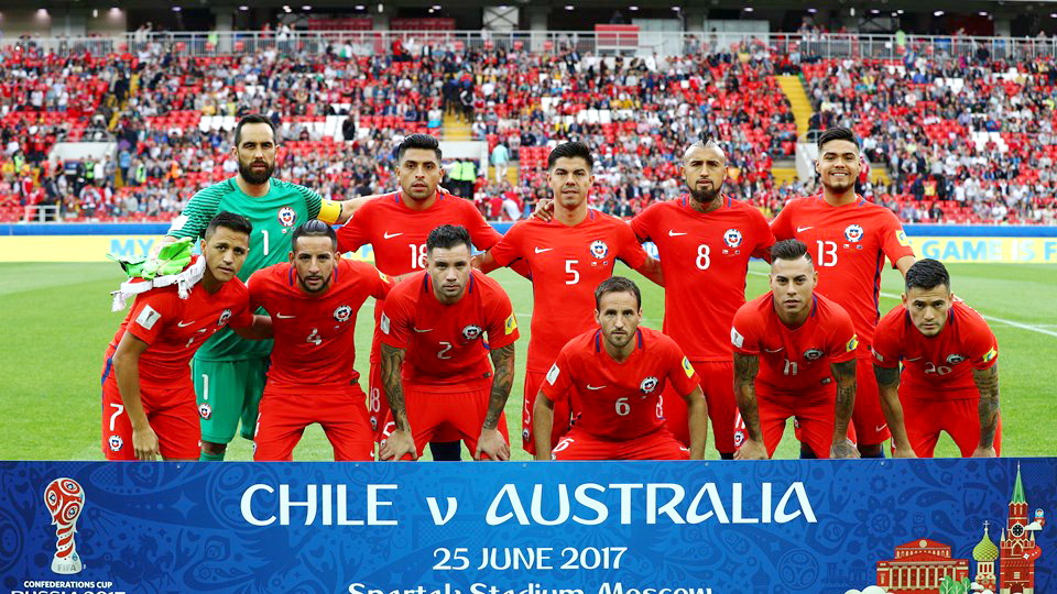 SELECCIÓN DE CHILE contra Australia 26/06/2017 Copa Confederaciones