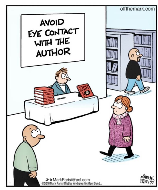 Mystery Fanfare: Cartoon of the Day: The Book Signing