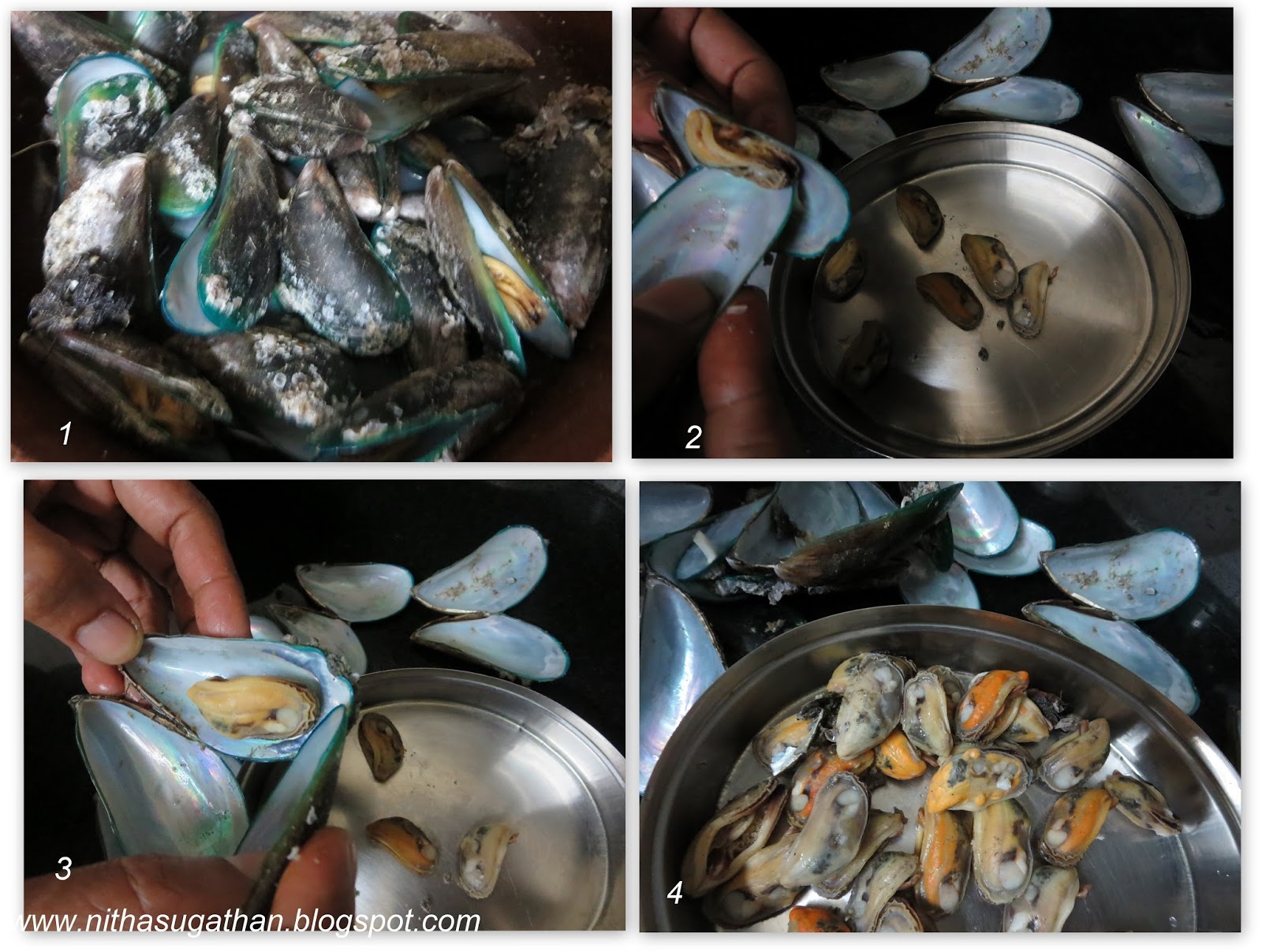 Nitha's Cookbook: Kadukka (Mussels) Roast