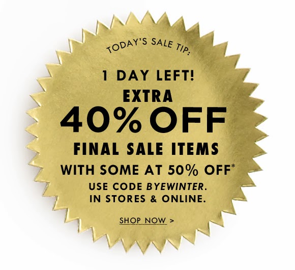 J.Crew Aficionada: Additional 40% Off Final Sale {ends today!}