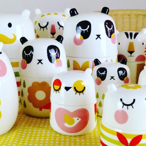 My Owl Barn: Ceramic Storage Containers in Animal Shapes