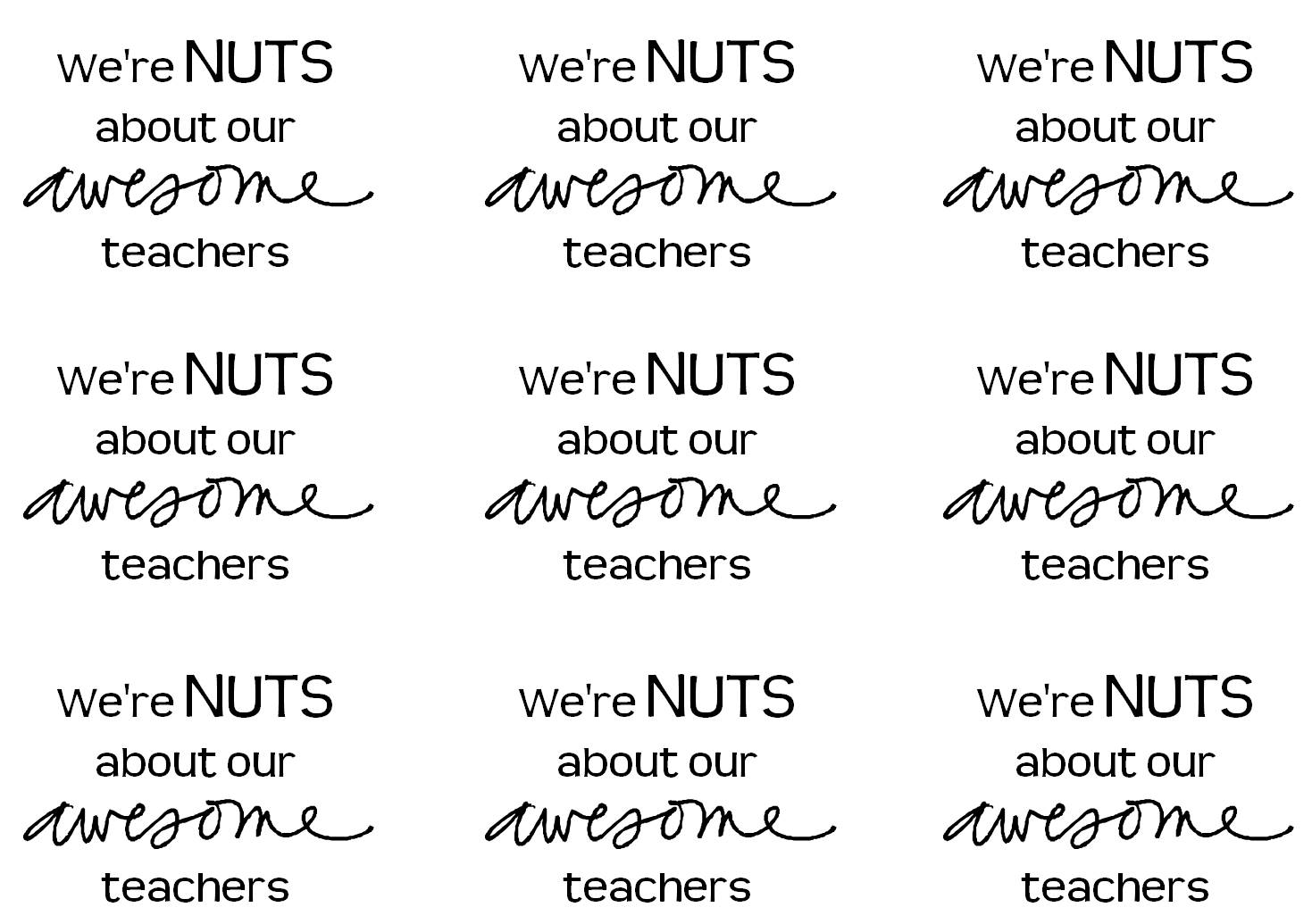Strong Armor: Teacher Appreciation Handouts