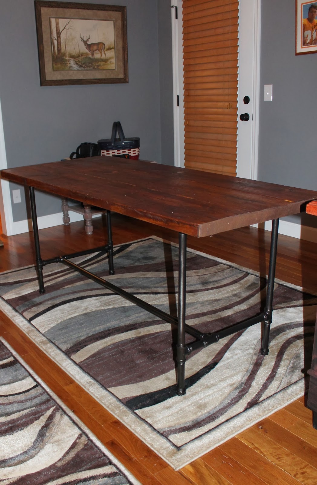 Sweet, Southern, and Sophisticated: DIY Rustic Pipe Desk