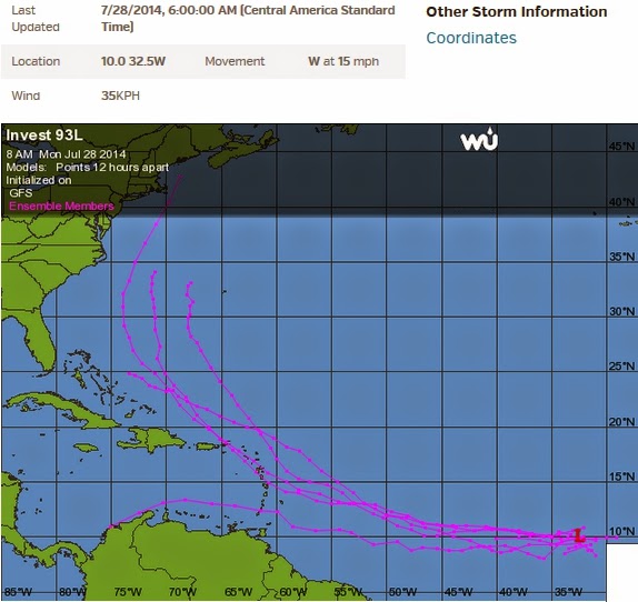 Roatan Weather: Mostly Cloudy with Intermittent Heavy Rain and ...