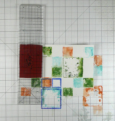 Lift Bridge Cards and Crafts: How to make a stamped grid background