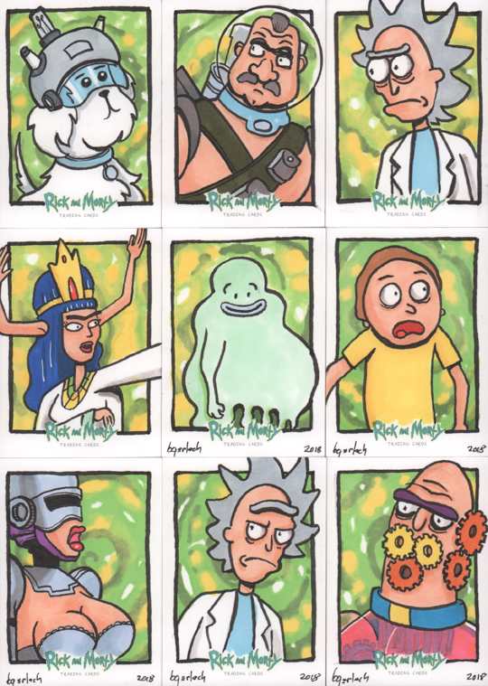 Tattooed Sky: Rick & Morty, Season One Sketch Cards, Part One