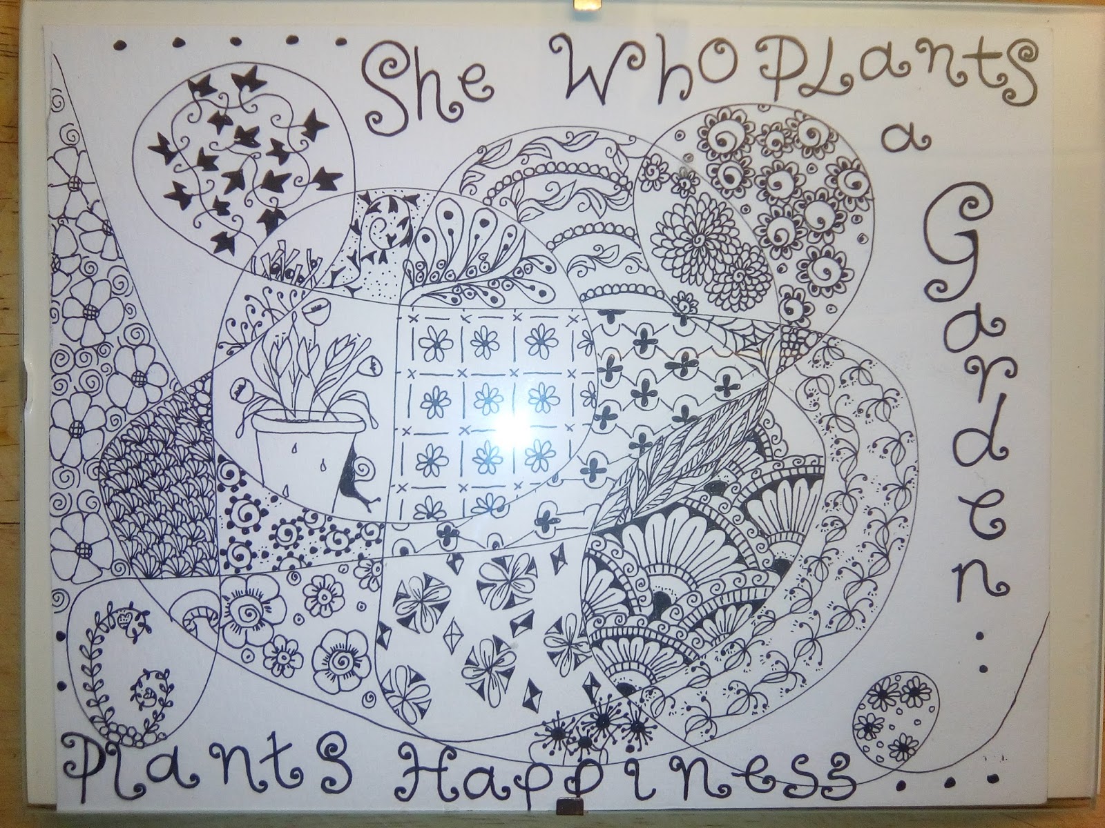 The Quirky Cottage Gardener: Zentangle Garden