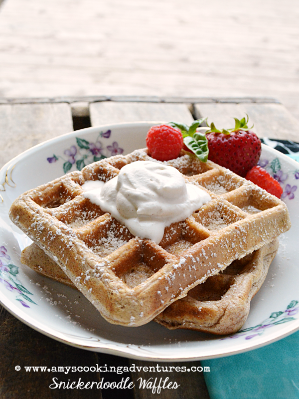 Snickerdoodle Waffles #SRC