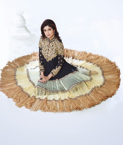 Signature5: Indian Embroidered Frocks Designs 2014/15 | Shilpa Shetty ...