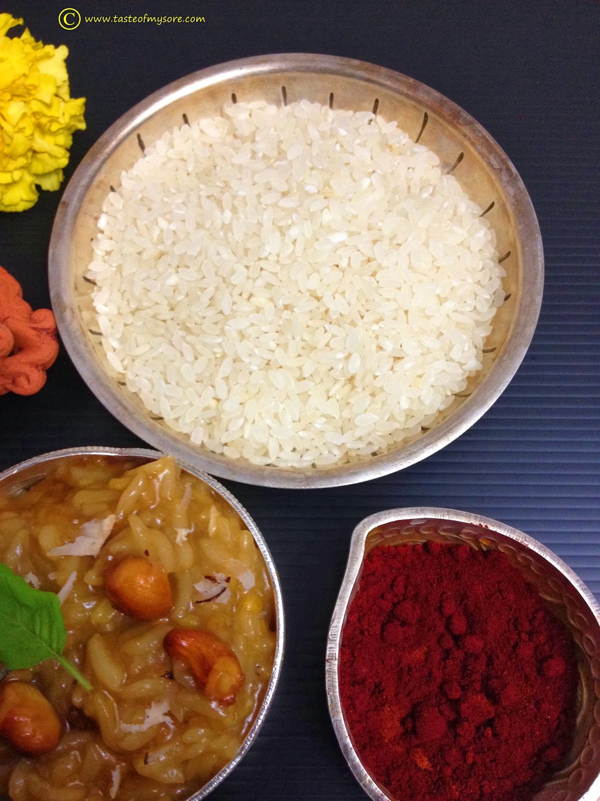 Taste of Mysore: Sweet Pongal ~ with Japanese Rice