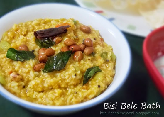 Bisi Bele Bath | Hot Lentil Rice |Authentic Karnataka Cuisine - Desi ...