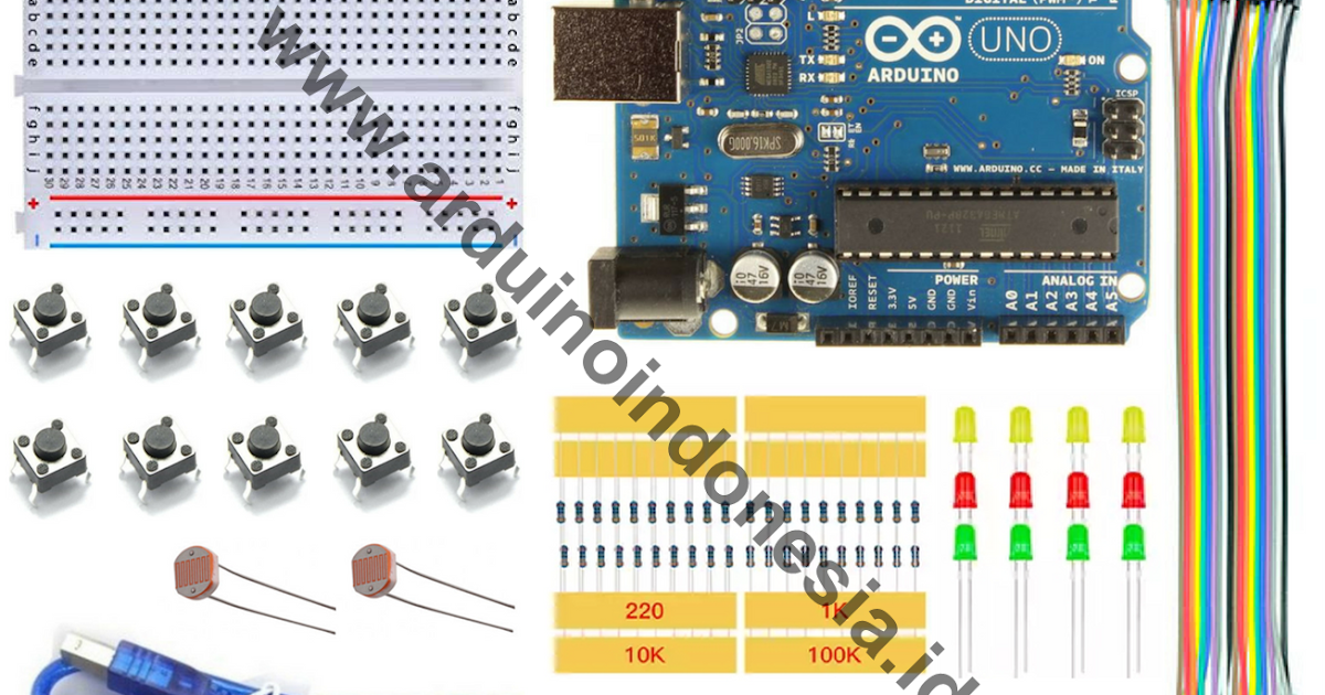 Arduino Uno R3 Starter Kit Learning Versi 2 Paket Belajar Arduino For Beginner Arduino