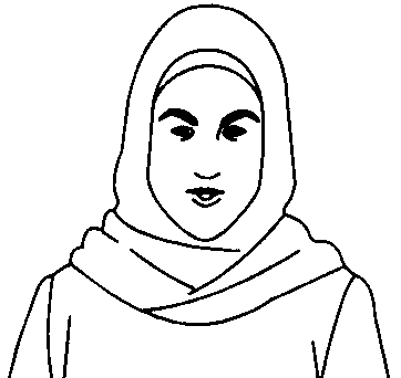 Sekitar Kawasan Sekolah: Gambar Outline_Manusia