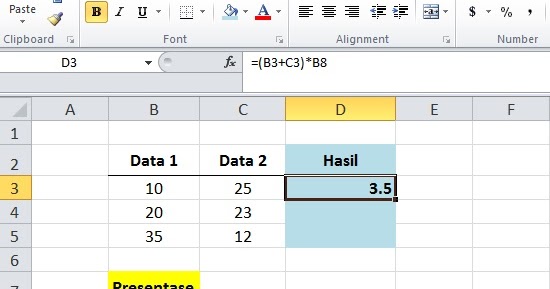 Belajar Microsoft Office: Mengenal Formula pada Excel (Sel Absolut)