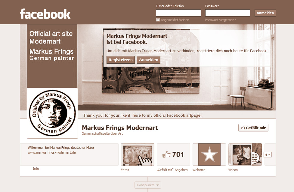 German painter Markus Frings