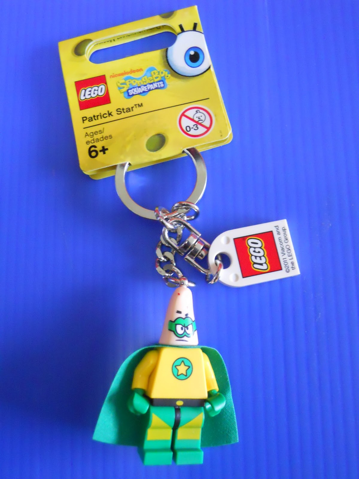 Dexters Diecasts (DexDC): Lego SpongeBob Keychain Minifigure ~ Patrick Star