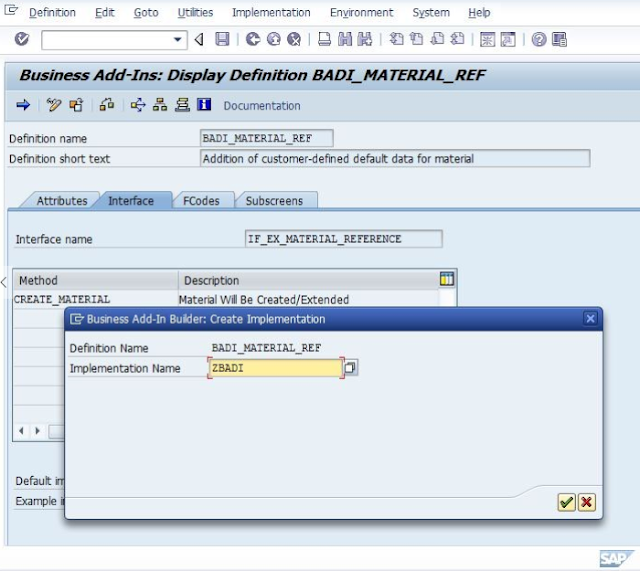 Define And Implement Badi. ~ Sap Tutor
