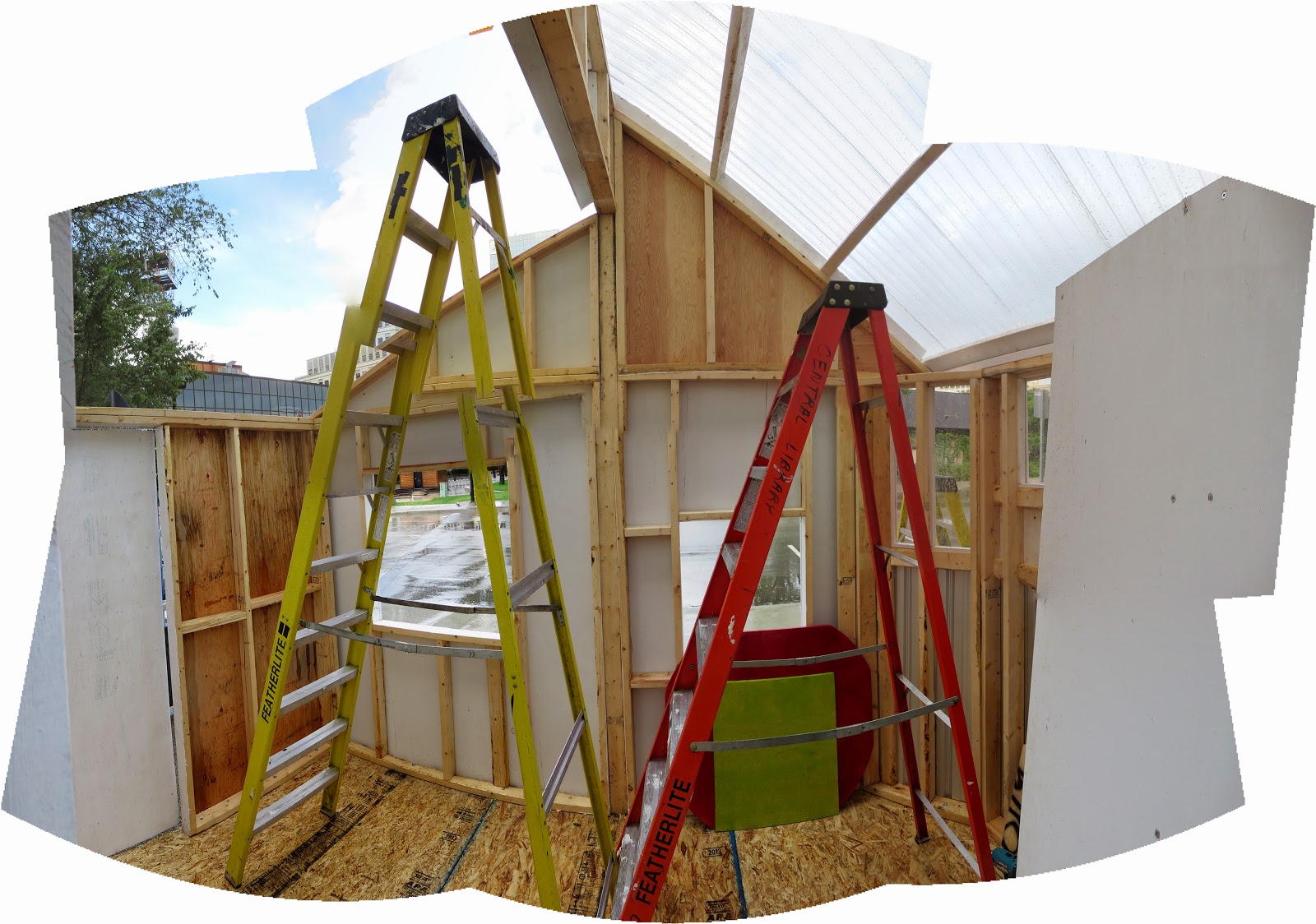 Gerald Saul: Installing Art Shack with Heather Cline