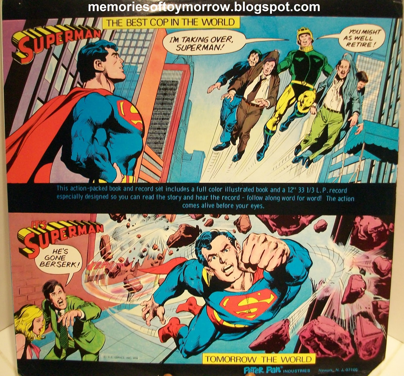 Memories of Toymorrow: Superman Power Records Book and Record Set from ...