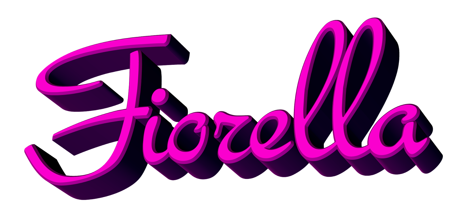 Fiorella en 3D - Nombres en 3D gratis