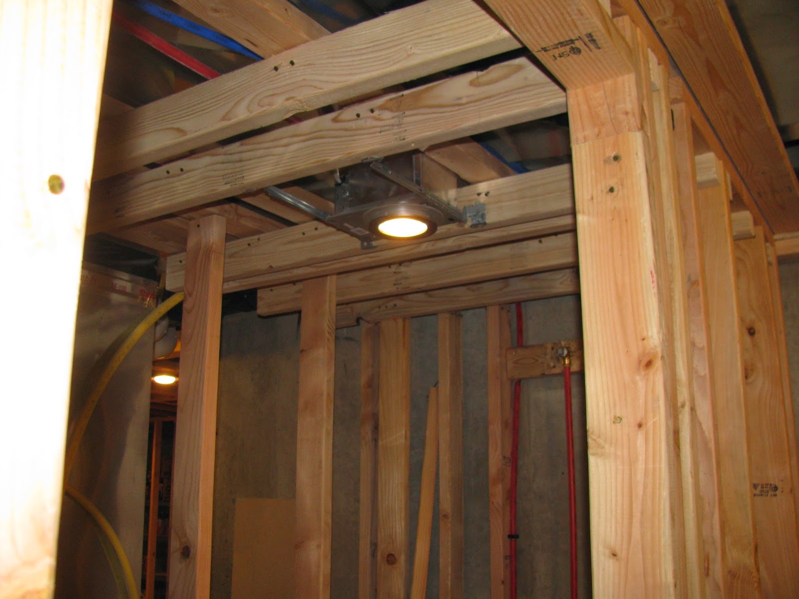 Basement project: Finished with framing, electrical, plumbing, and HVAC!