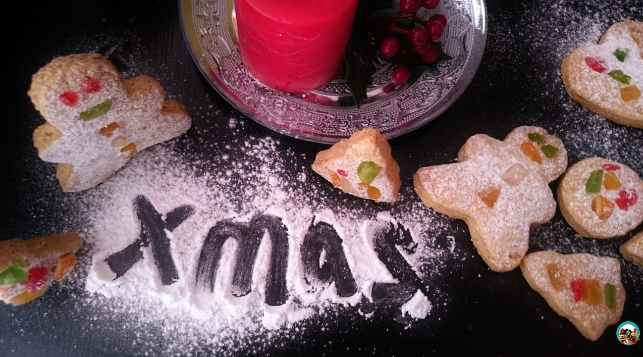 Galletas de vainilla con fruta confitada - ¡Huele Bien!