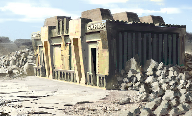 Líníocht Blog - blog of J G O'Donoghue: Post Apocalypse Garda Compound