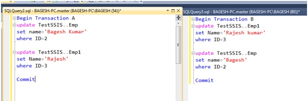 Microsoft Business Intelligence: Deadlock in transaction in SQL Server