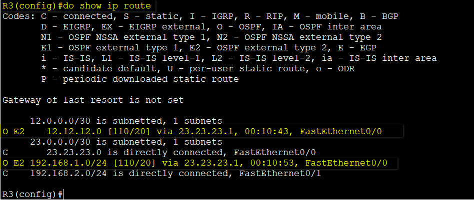 LAB 20 Konfigurasi Redistribute Static Routing & OSPF