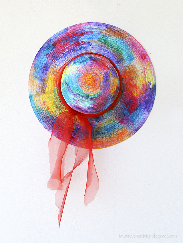 Colorful summer hat - Journey into Creativity
