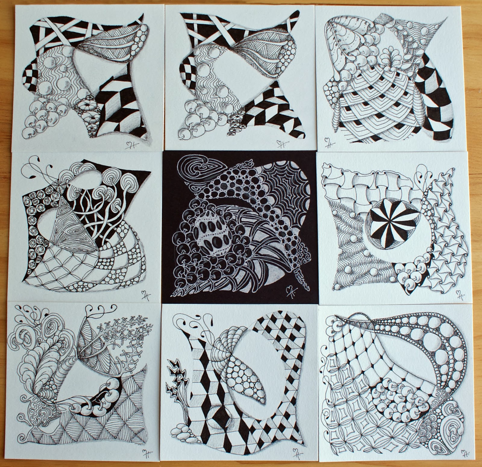MartaHarveyArt: Zentangle Workshop - Week 7