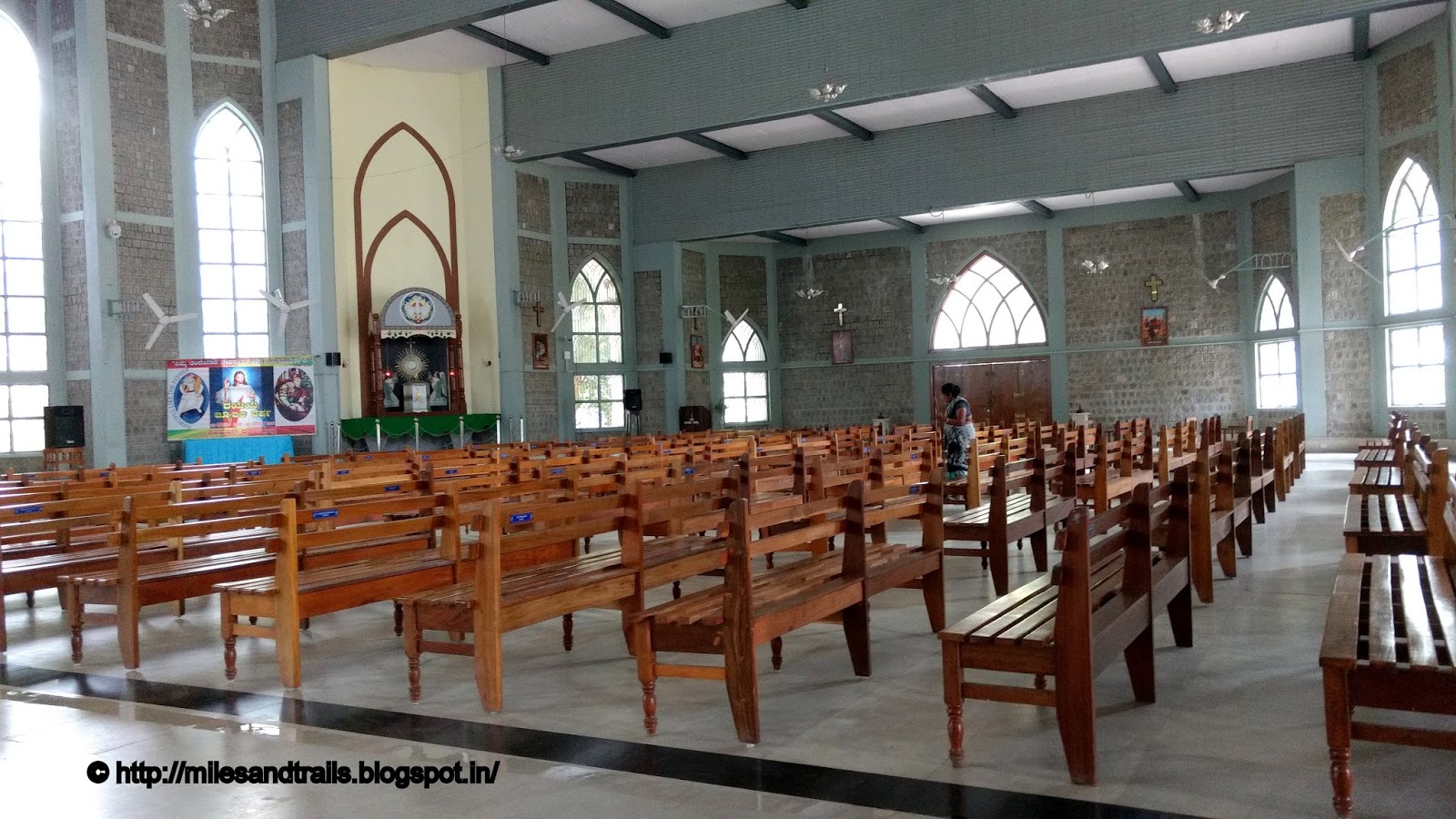 Miles and Trails: Sacred Heart Church-Shivamogga