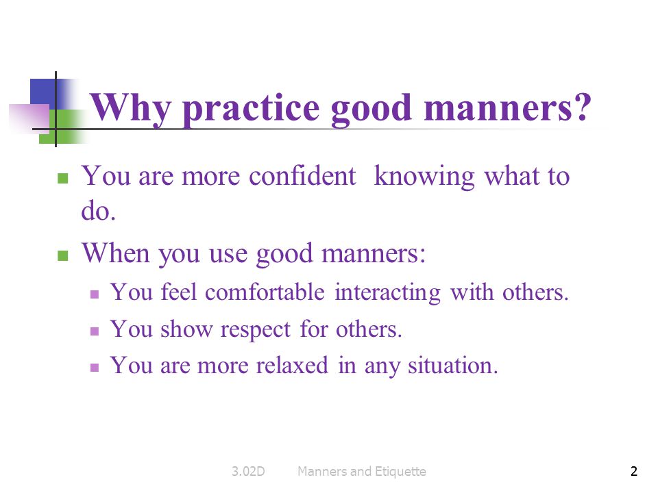 40 GOOD MANNERS FOR KIDS AND ADULTS.