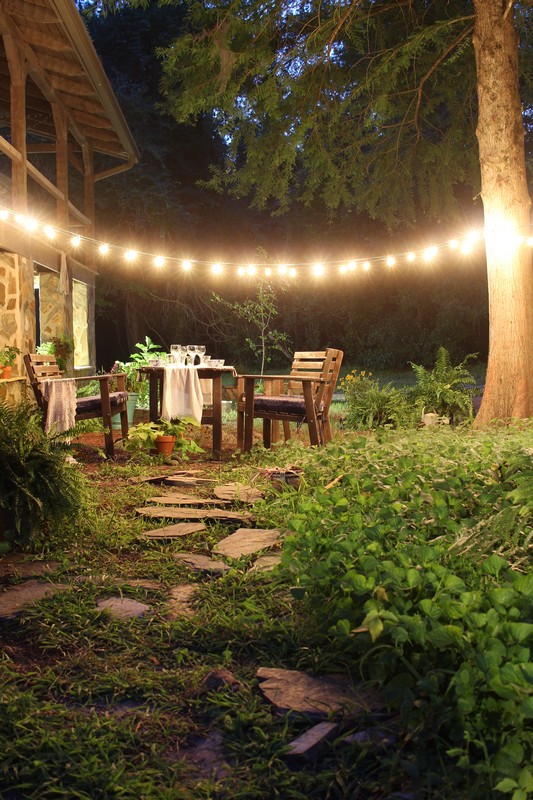 Outdoor Dining in the Cabin Garden and A Summer Blog Hop | The Roots of ...