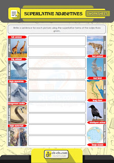Superlative adjectives worksheet | www.elt-els.com