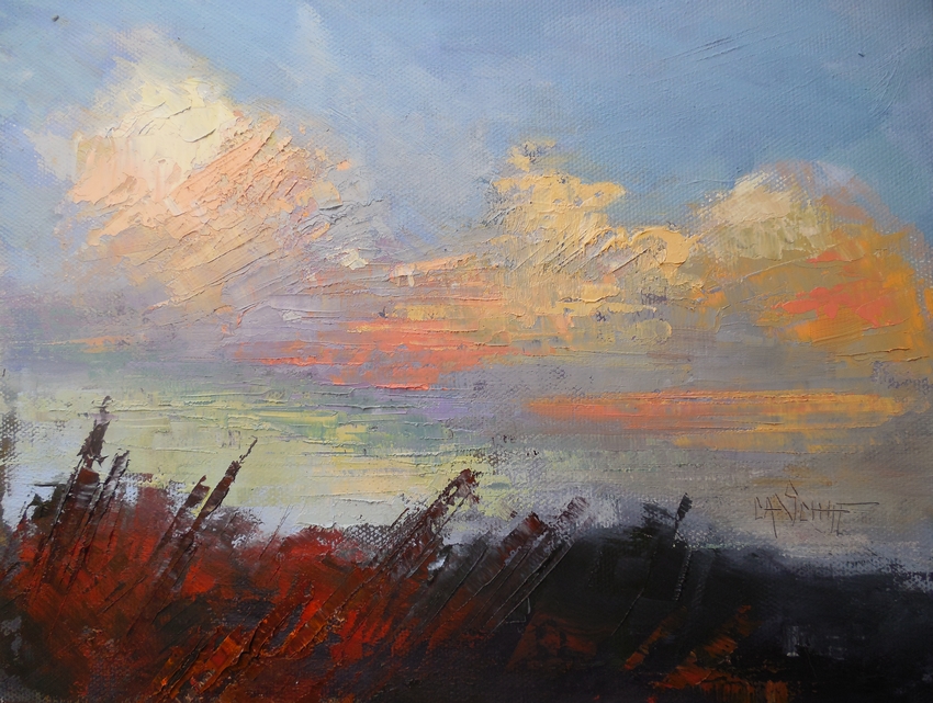 CAROL SCHIFF DAILY PAINTING STUDIO: Sky Painting, Daily Painting, Small ...
